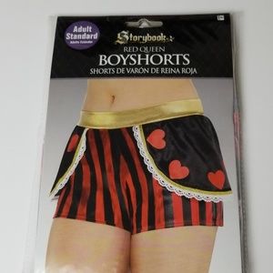 Shorts | New Adult Red Queen Boy Shorts Costume | Poshmark